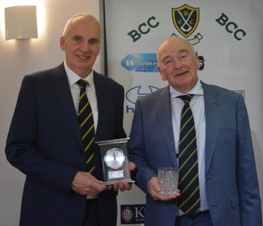 Rob Hawk Celebrating 50 years playing first XI cricket at Belbroughton C.C