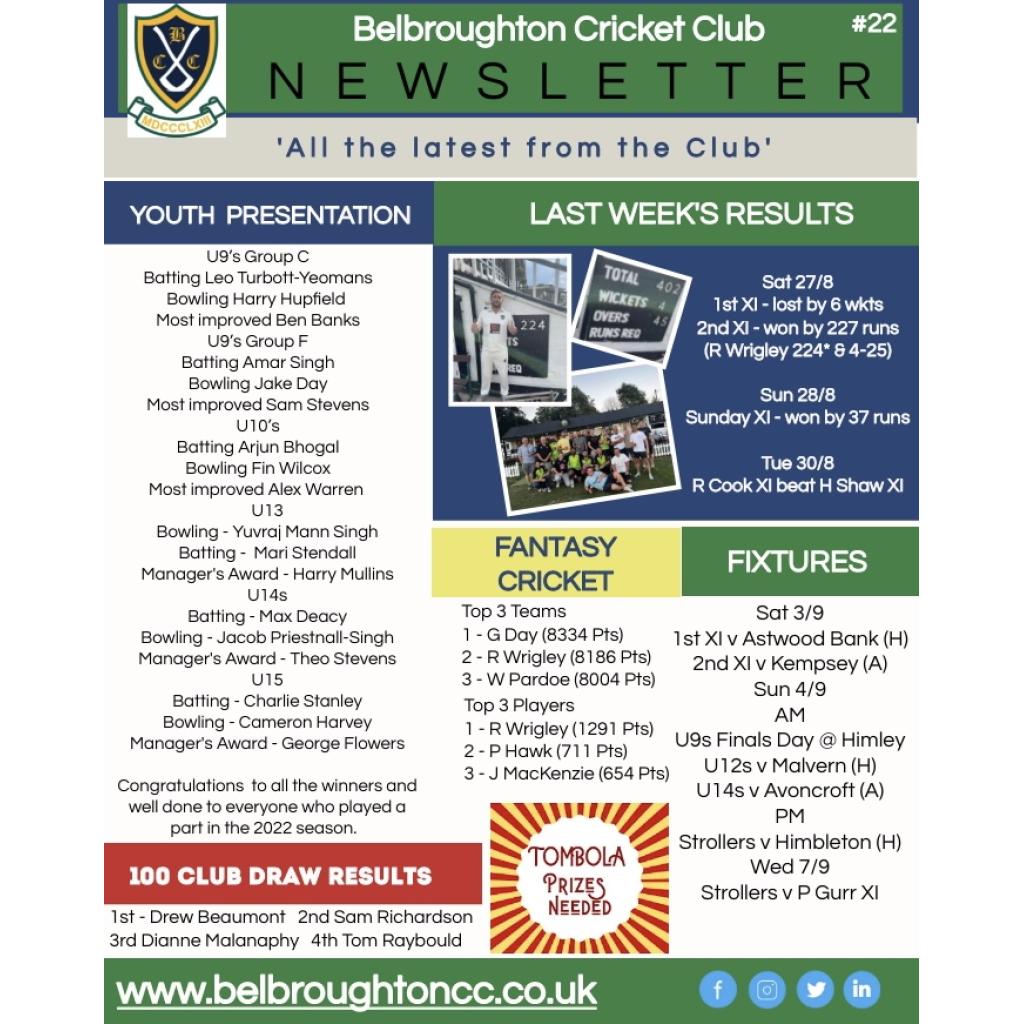 Newsletter Edition #22